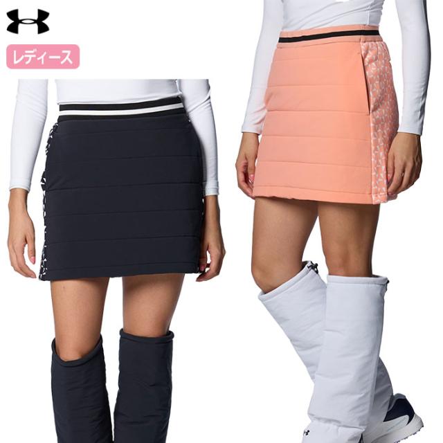 アンダーアーマー UAドライブ プロ フリース ハイブリッド スカート 1388335 レディース UNDER ARMOUR 2024秋冬モデル 日本正規品 ゴルフウェア