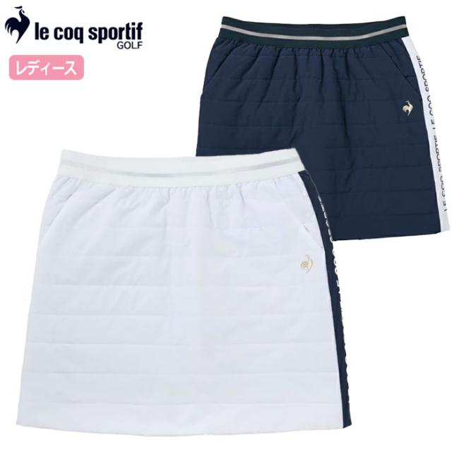 ルコックスポルティフ 中わたスカート LG4FSK05L レディース ゴルフウェア le coq sportif golf 2024秋冬モデル 日本正規品