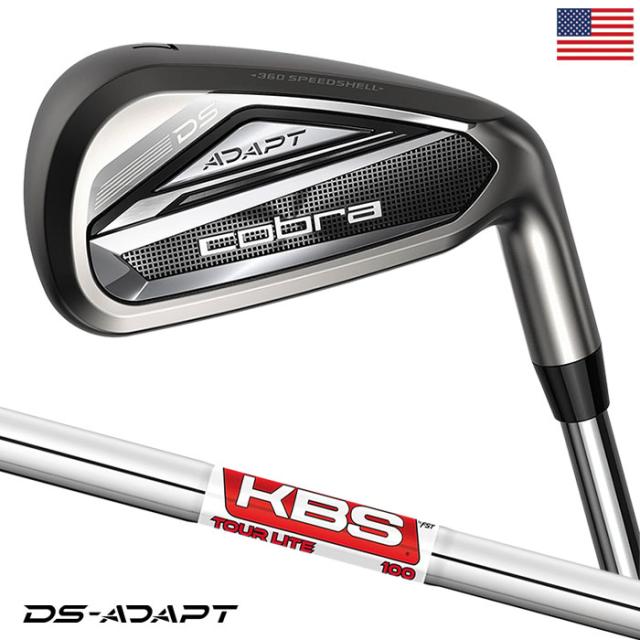 コブラ 2025 DS-ADAPT Irons アイアン 5本セット(6-9,PW) メンズ 右用 KBS Tour Lite スチールシャフト装着 USA直輸入品 ゴルフクラブ