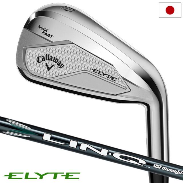 キャロウェイ ELYTE MAX FAST アイアン 5本セット(6-9,PW) メンズ 右用 LIN-Q GREEN 40 for Callaway カーボンシャフト 日本正規品 2025年モデル Callaway ゴルフクラブ