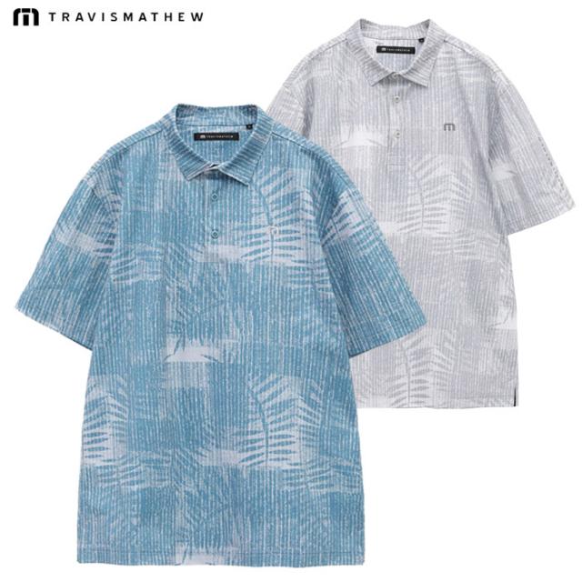トラヴィスマシュー リーフプリント 半袖ポロ 7AL009 メンズ ゴルフウェア トップス TravisMathew 2025春夏モデル 日本正規品