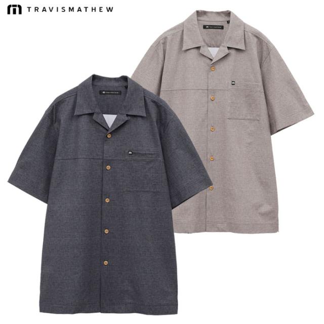 トラヴィスマシュー バックプリント 半袖開襟シャツ 7AL030 メンズ ゴルフウェア トップス TravisMathew 2025春夏モデル 日本正規品