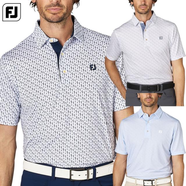 フットジョイ プレイヤーズフィギュアプリント半袖シャツ FJ-F25-S15 メンズ ゴルフウェア FOOTJOY 2025春夏モデル 日本正規品