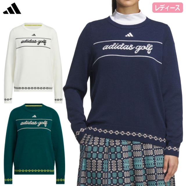アディダス トラディショナルパターン セーター JWK02 レディース ゴルフウェア ゴルフ 2025秋冬モデル adidas 日本正規品