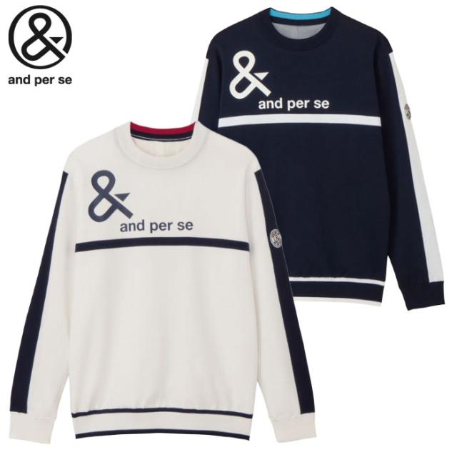 アンパスィ ウインドシャッター防風スニードジャック 長袖 AMF2335A8 メンズ ゴルフウェア and per se 2025秋冬モデル 日本正規品