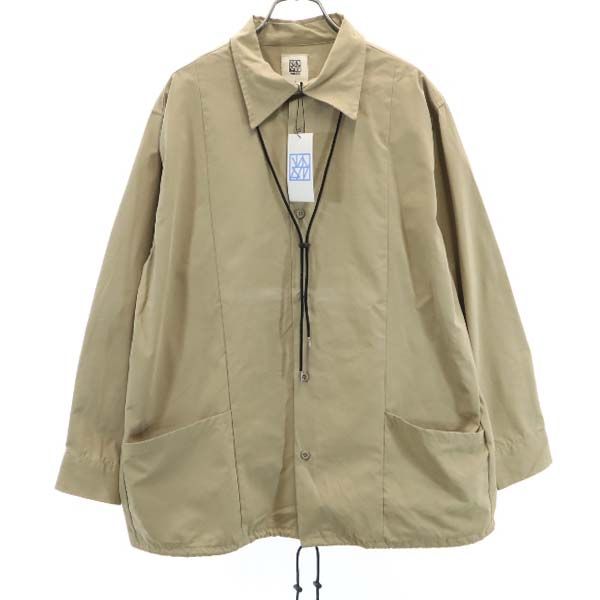 未使用 バースト222 18AW 日本製 長袖 ポーラー シャツ 2 ベージュ vast222 メンズ