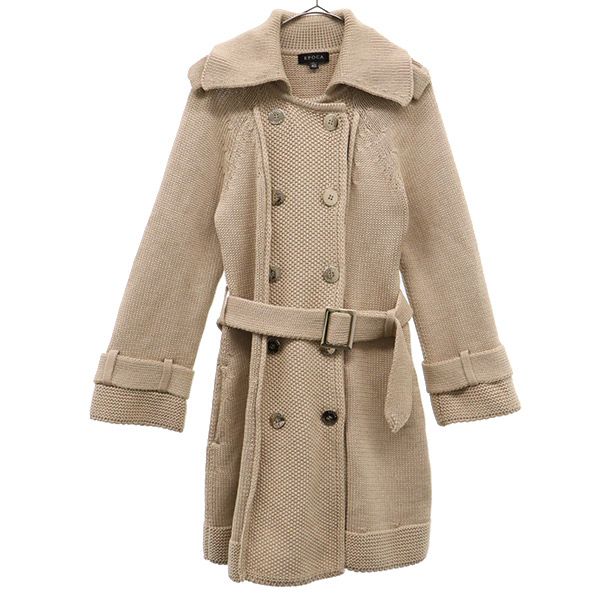 エポカ ニット トレンチコート 40 ベージュ EPOCA レディース