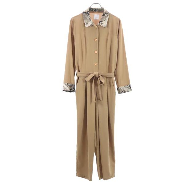 アメリ 長袖 サロペット 茶系 AMERI UNDRESSED オールインワン レディース