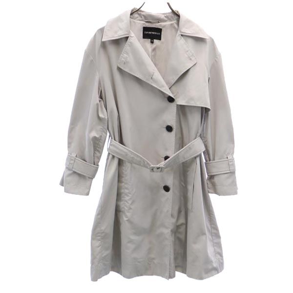 エンポリオアルマーニ トレンチコート 38 グレー Emporio Armani レディース