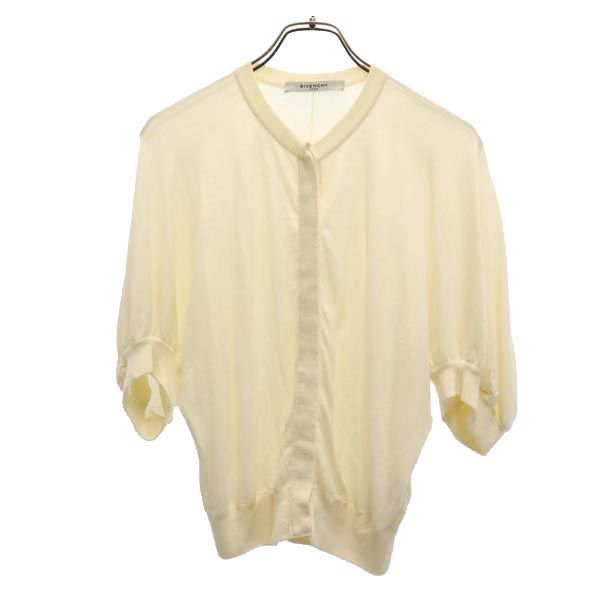 ジバンシィ 半袖 ニット カーディガン XS ホワイト系 GIVENCHY レディース