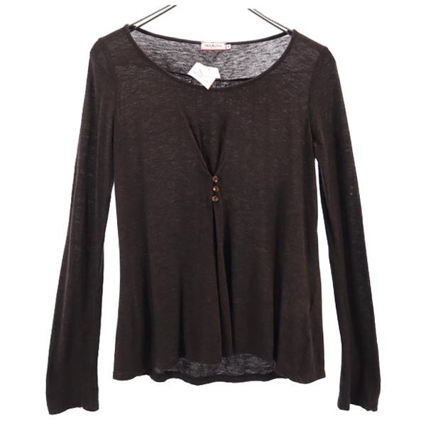 未使用 マックスアンドコー ウールブレンド 長袖 セーター M ブラウン系 MAX&CO ニット レディース