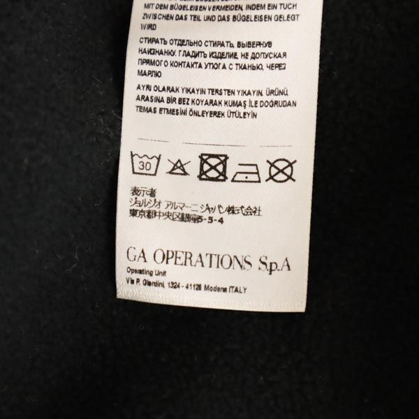 アルマーニ ロゴプリント フード付 ジャケット M イエロー×ブラック