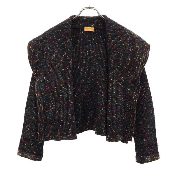 ケンゾー 日本製 ウールブレンド 長袖 ニット カーディガン KENZO 大襟 レディース