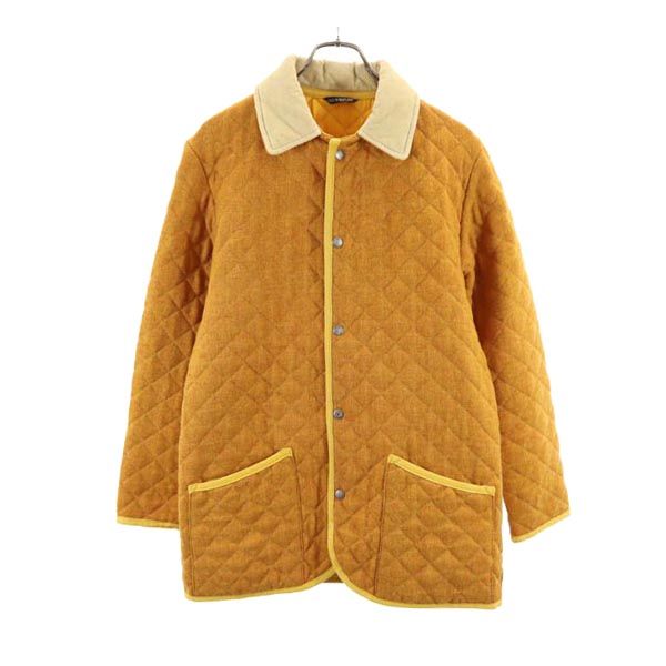 マッキントッシュ 長袖 ウール100％ キルティングジャケット 38 オレンジ系 Mackintosh コート メンズ