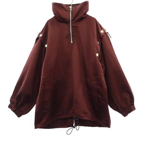 アイレネ 長袖 2WAY プルオーバー ジャケット ブラウン IRENE パーカー レディース