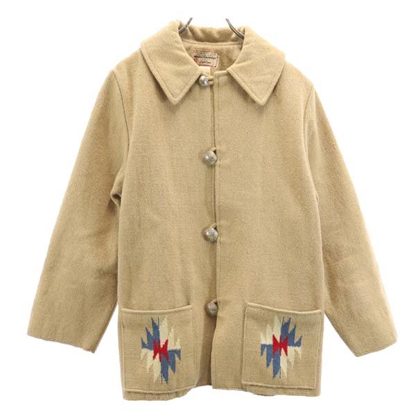スタイルアイズ 東洋エンタープライズ エスニック柄 ウールジャケット 36 ベージュ系 styleeyes メンズ