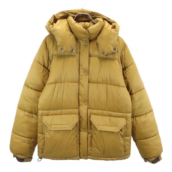 ノースフェイス NYW81931 アウトドア 長袖 フード 中綿ジャケット L ブラウン系 THE NORTH FACE ロゴ レディース