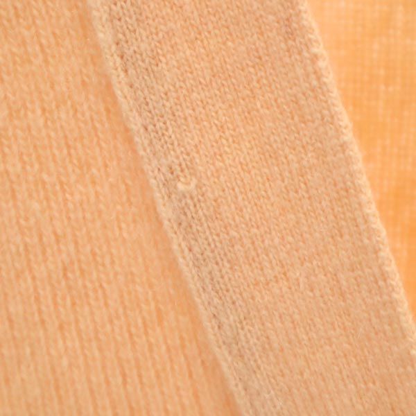 エルメス 長袖 シルクニット カーディガン 40 オレンジ系 HERMES