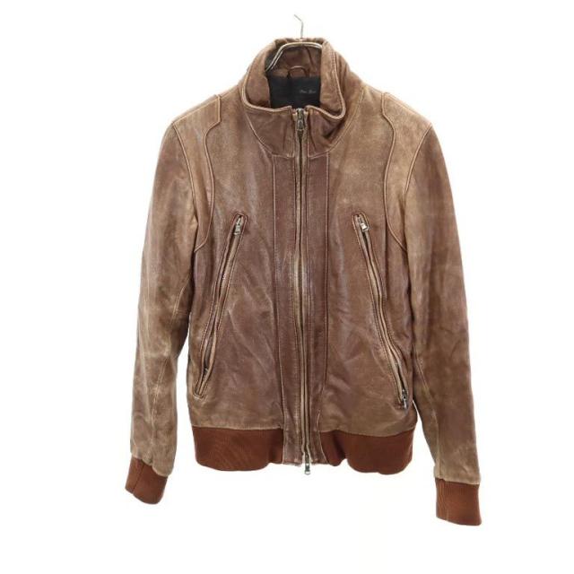 レトログレード 牛革 レザージャケット S ブラウン Retro Grade メンズ