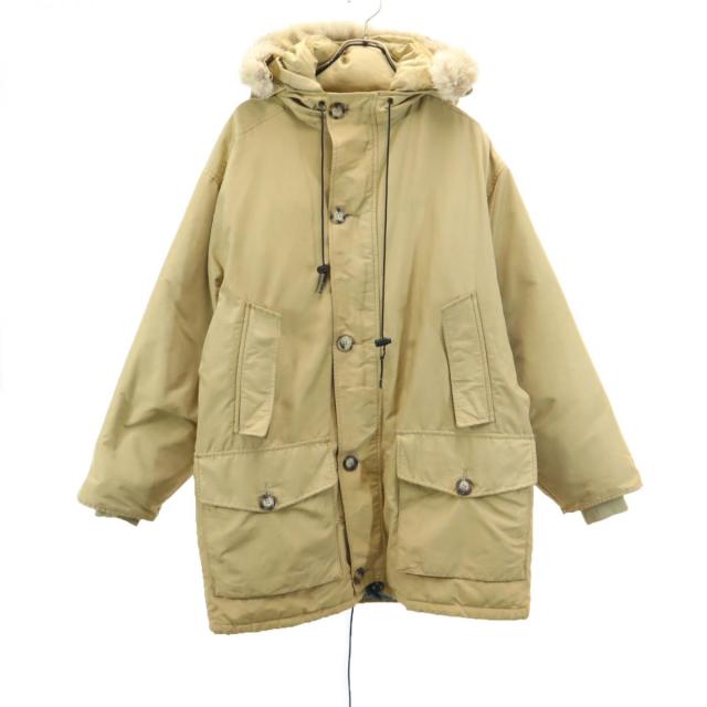 ウールリッチ 80s USA製 ヴィンテージ ダウンコート M ベージュ WOOLRICH メンズ