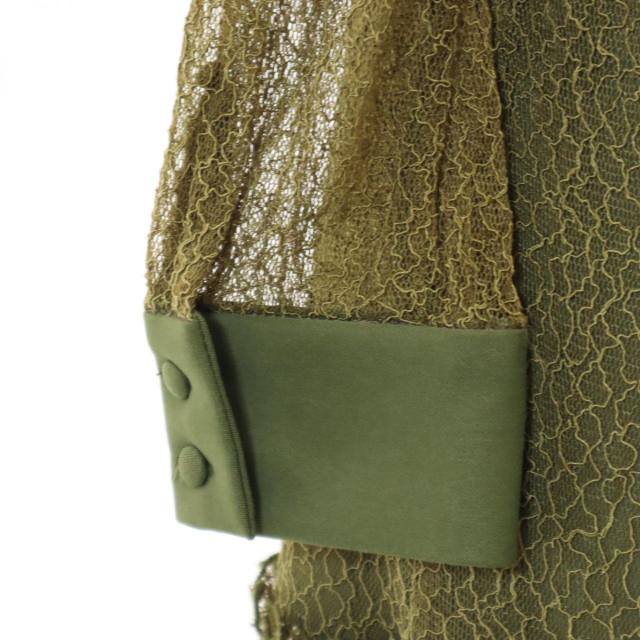 アメリ 長袖 レース ロングワンピース グリーン系 AMERI UNDRESSED