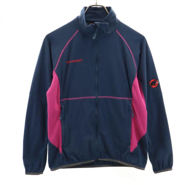 マムート アウトドア 長袖 ジップジャケット M ネイビー×ピンク Mammut レディース