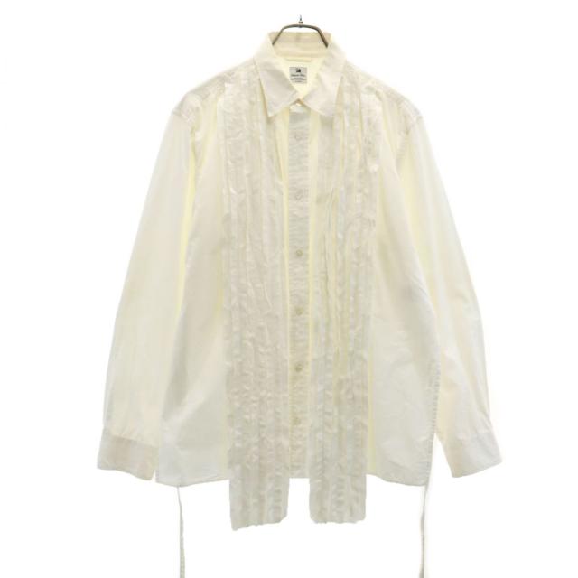 サスクワッチファブリックス 日本製 オールド 長袖 シャツ L ホワイト系 asquatch Fabrix メンズ