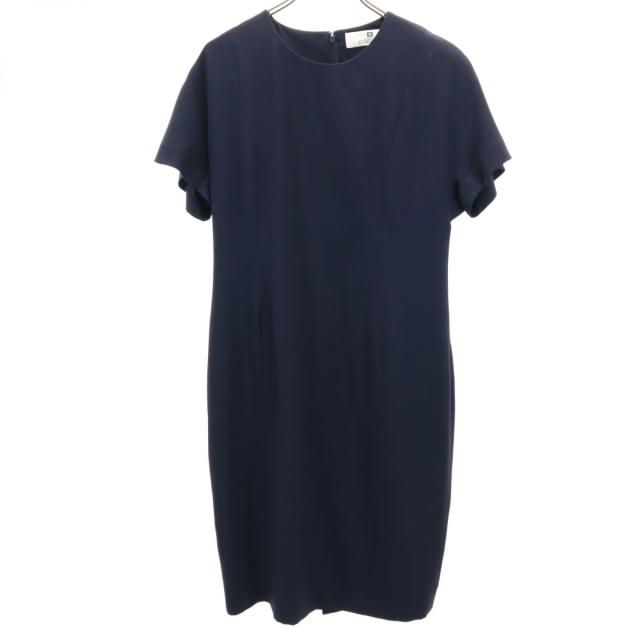 ジバンシィ 日本製 半袖 膝丈ワンピース 13 ネイビー GIVENCHY レディース