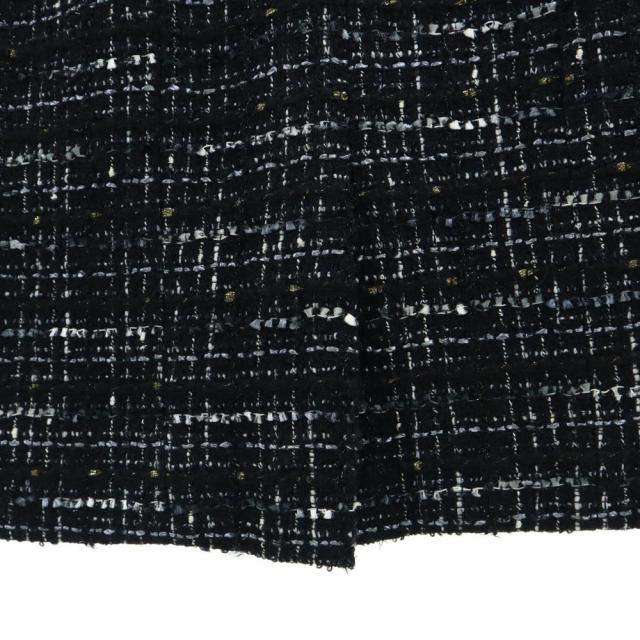 未使用 ミリー USA製 ノースリーブ レース ツイード切替 ワンピース