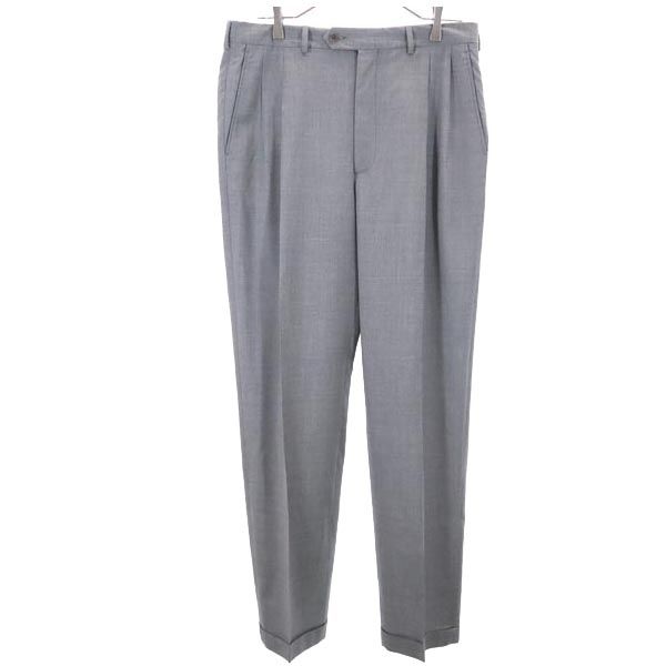 フェンディ イタリア製 ウール スラックスパンツ 50 グレー系 FENDI メンズ