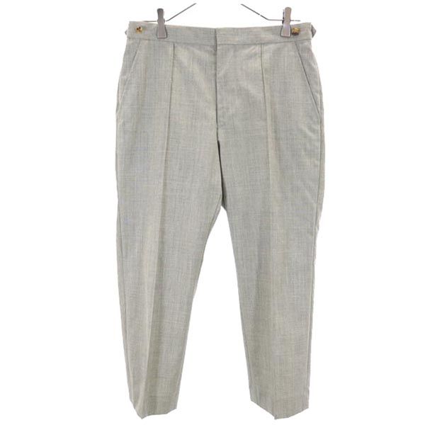 コムデギャルソン 2001年 ローブドシャンブル スラックスパンツ M グレー COMME des GARCONS センタープレス レディース