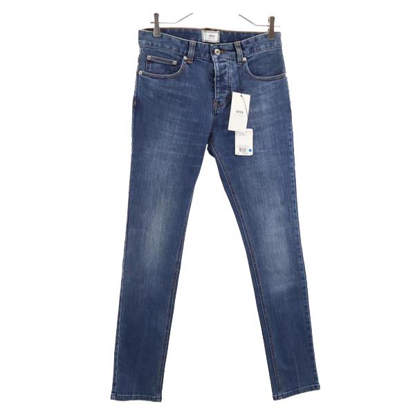 未使用 アミ アレクサンドル マテュッシ スリムデニムパンツ w27 AMI Alexandre Mattiussi ボタンフライ ジーンズ メンズ