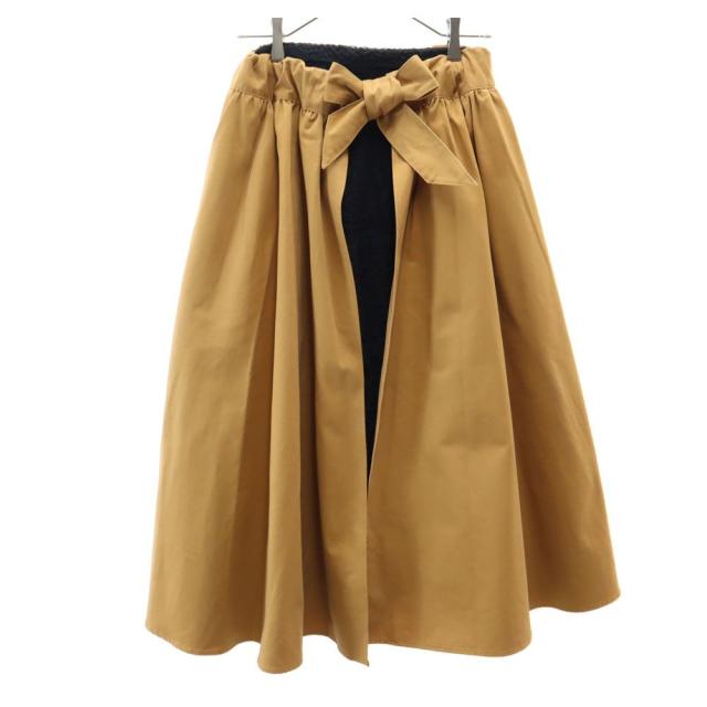 アメリ ロング丈 ラップスカート ベージュ AMERI UNDRESSED レーススカート付き レディース