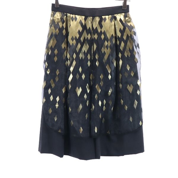 カラー レイヤード ガウチョパンツ 2 チャコールグレー他 kolor キュロット レディース