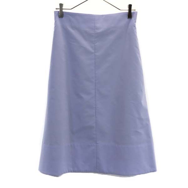 未使用 アナカ ミディ丈 フレアスカート 38 薄紫 Unaca ベルトリボン付き レディース