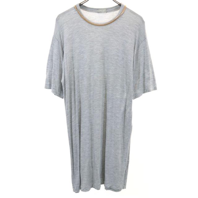 コムデギャルソン 90s 1995年 日本製 オールド 半袖 シャツワンピース グレー COMME des GARCONS HOMME レディース