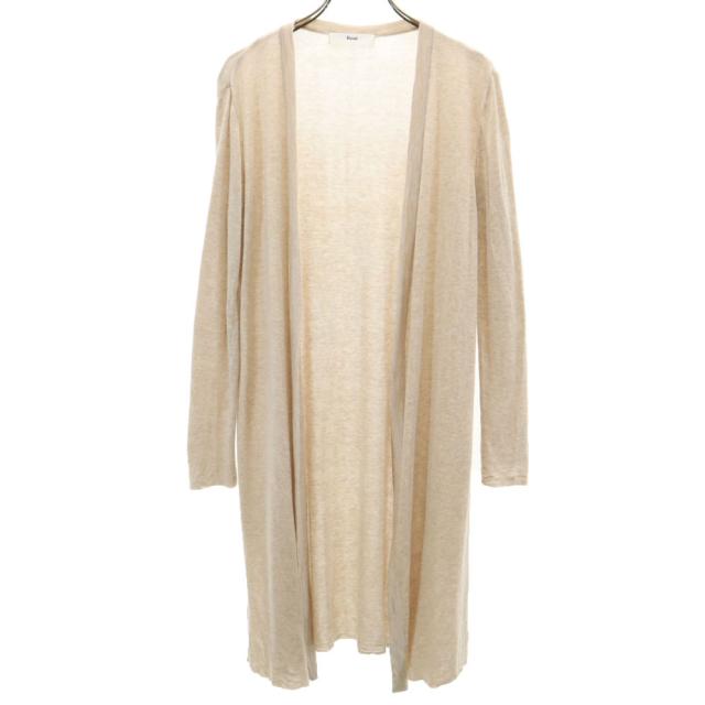 ルネ 日本製 カシミヤブレンド 長袖 ニット ロング カーディガン 34 ベージュ Rene メンズ