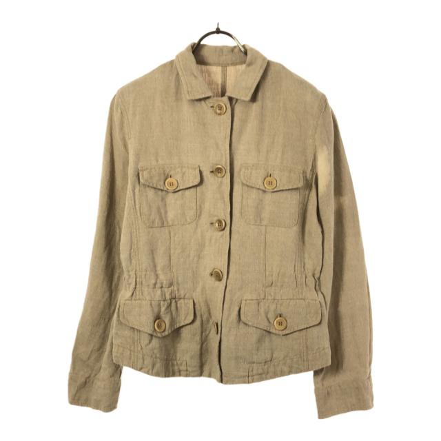 マックスマーラ ウイークエンドライン リネン ジャケット 40 ベージュ MAX MARA WEEKEND LINE レディース