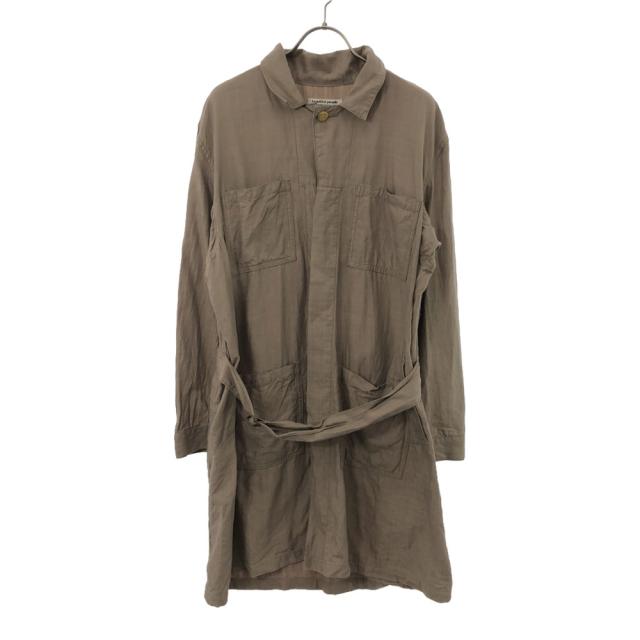 ビューティフルピープル 日本製 バック刺繍 長袖 ジャケット L ベージュ系 beautiful people ベルト付 メンズ