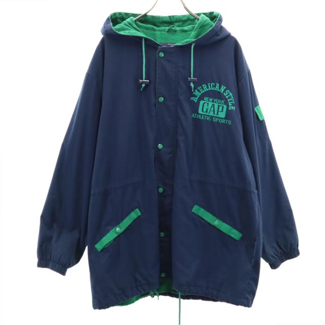 ギャップ 90s 韓国製 オールド バック刺繍 マウンテンパーカー M ネイビー系 GAP メンズ