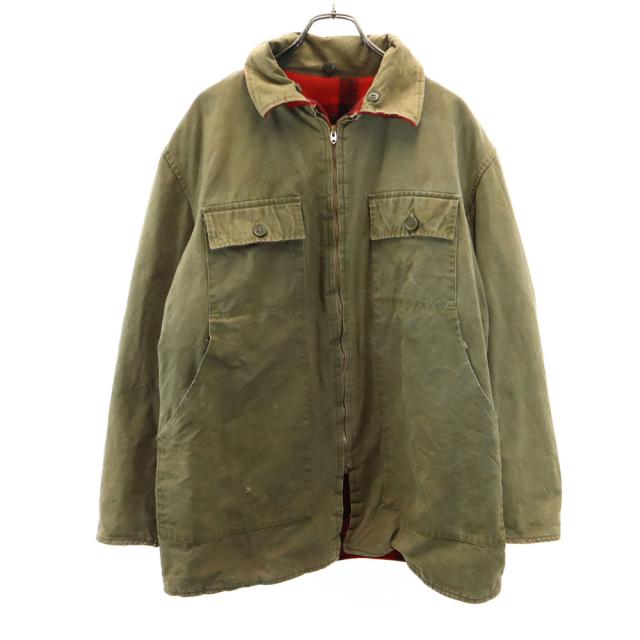 ファルコンブランド 50s 60s カナダ製 ヴィンテージ リバーシブル ハンティングジャケット オリーブ FALCON BRAND WOODS メンズ