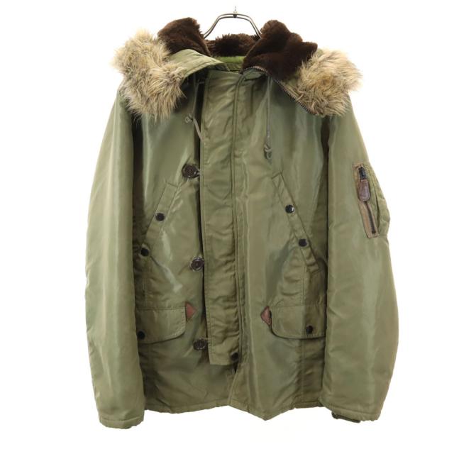 UNITED CARR CORP N-3B ミリタリージャケット L カーキ メンズ