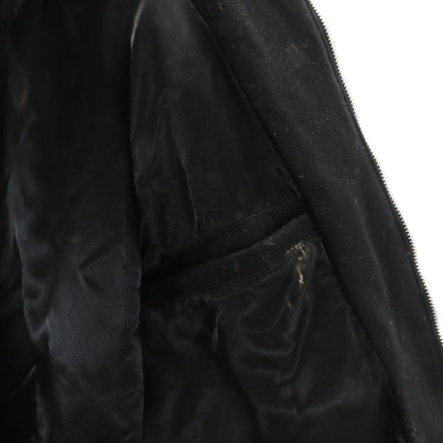 ヒステリックグラマー 80s 袖レザー ウールブレンド ヴィンテージ