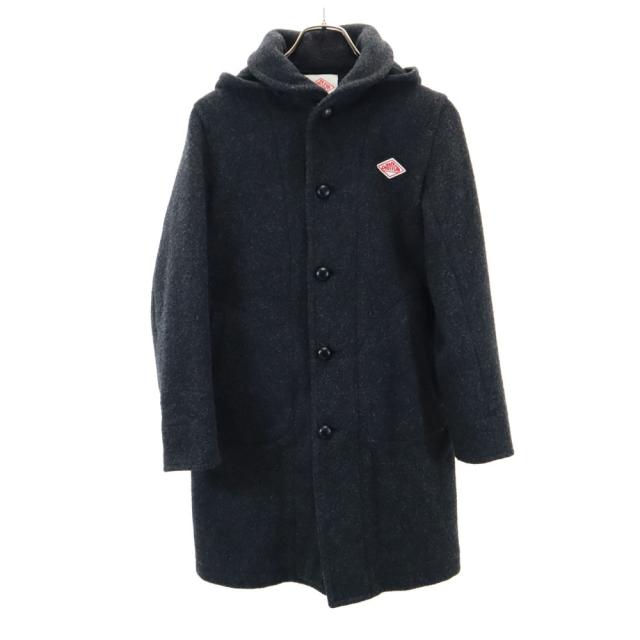 ダントン 日本製 ウールモッサ ロングコート 34 チャコールグレー Danton レディース