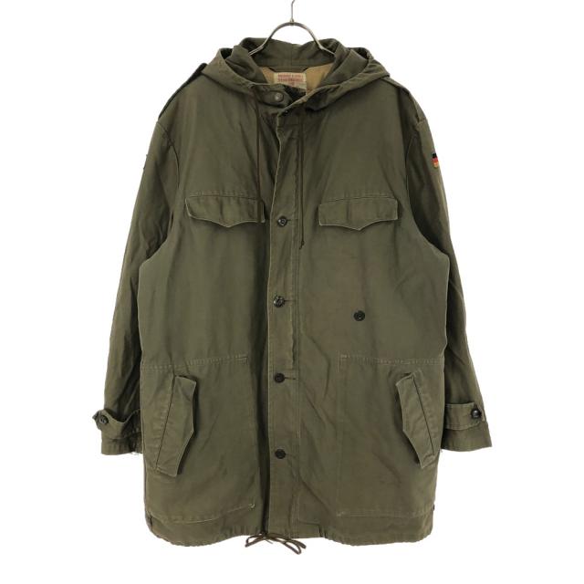 ドイツ軍 80s ヴィンテージ フード付 ミリタリージャケット 170/180-100 カーキ GERMAN MILITARY メンズ