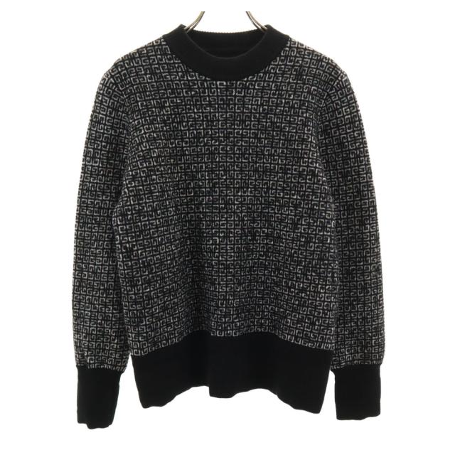 ジバンシィ BM90H84Y9F 総ロゴ 長袖 セーター XS ブラック 他 GIVENCHY ニット メンズ