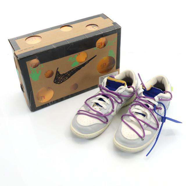 ナイキ オフホワイト コラボ ダンク ロー セイル スニーカー 26.5 ホワイト 他 NIKE x Off-White  DM1602-107 1 OF 50 48 メンズ