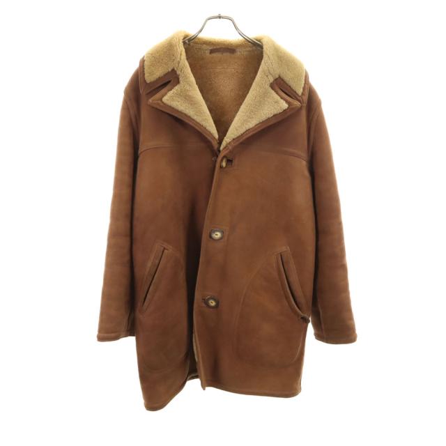 ヴィンテージ 70s 80s ムートンコート 40 ブラウン VINTAGE メンズ