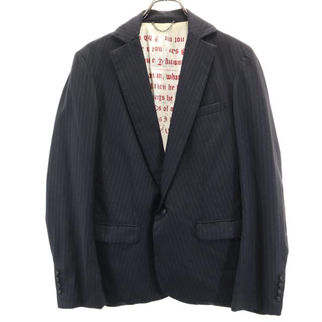フランシストモークス 日本製 バックプリント ストライプ柄 テーラードジャケット 1 FranCisT_MOR.K.S. ブレザー メンズ