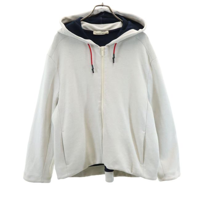 リビアナコンティ イタリア製 長袖 ジップパーカー M ライトグレー LIVIANA CONTI レディース